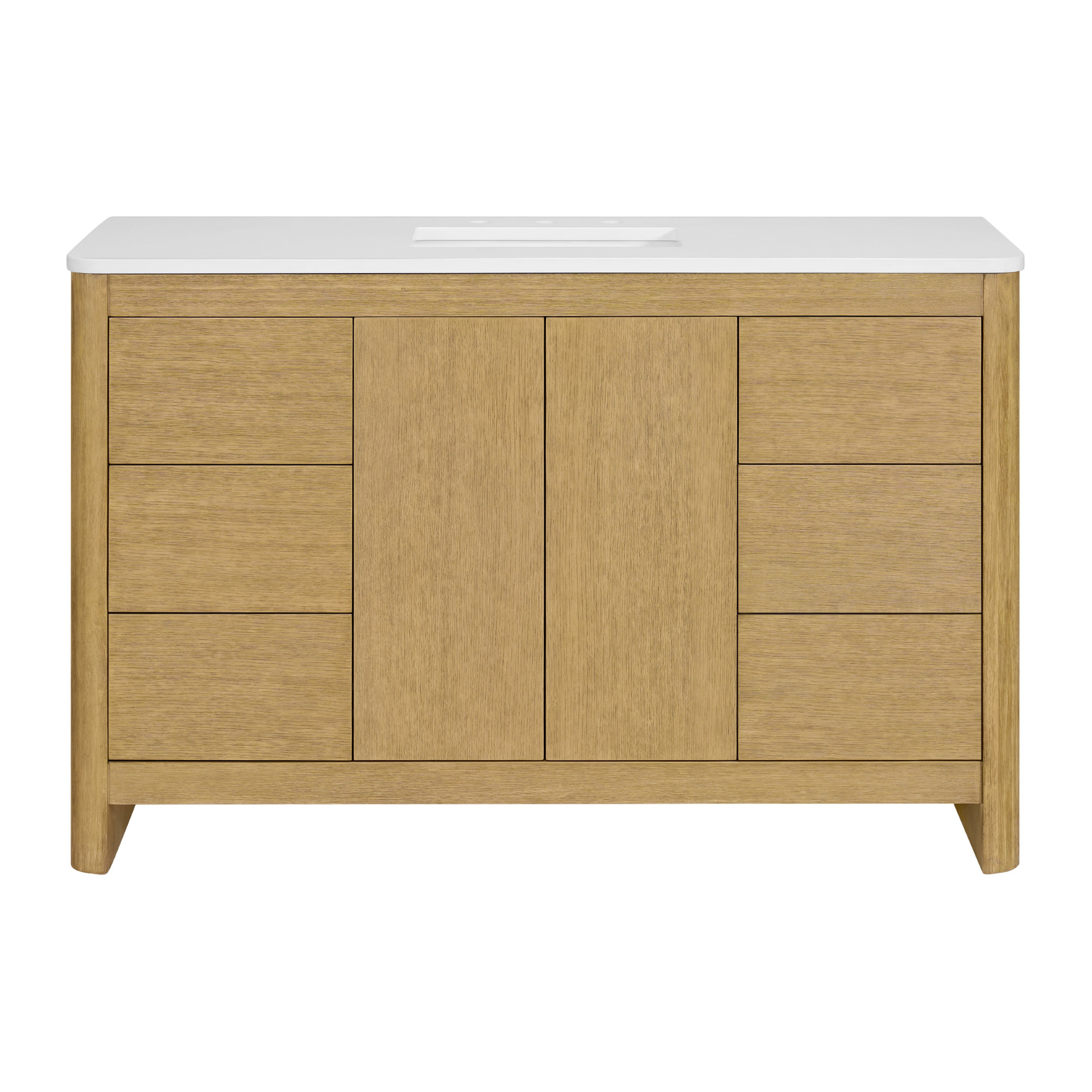 Red Barrel Studio Theresea 54'' Single Bathroom Vanity with Quartz Top ...