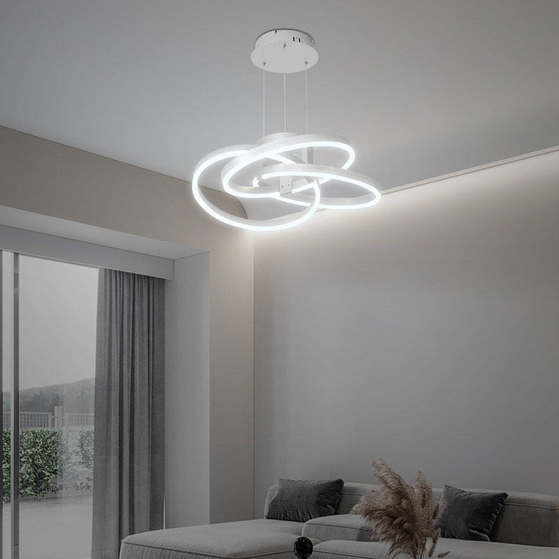 Mercer41 Beacan Dimmable LED Geometric Chandelier | Wayfair