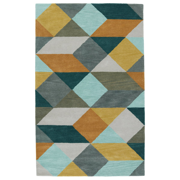 AllModern Eton Hand Tufted Wool Geometric Rug & Reviews | Wayfair