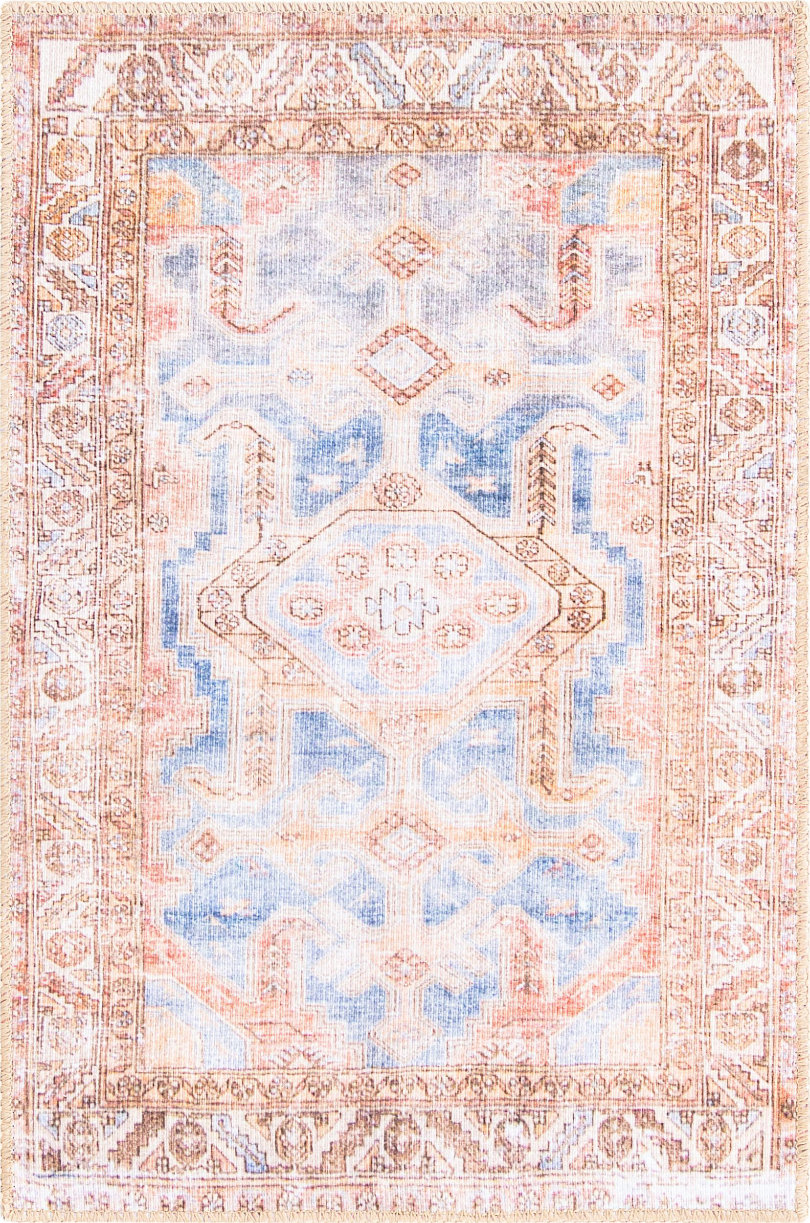 Bungalow Rose Traditional Mcclamma Area Rug Light Brown Colour ...