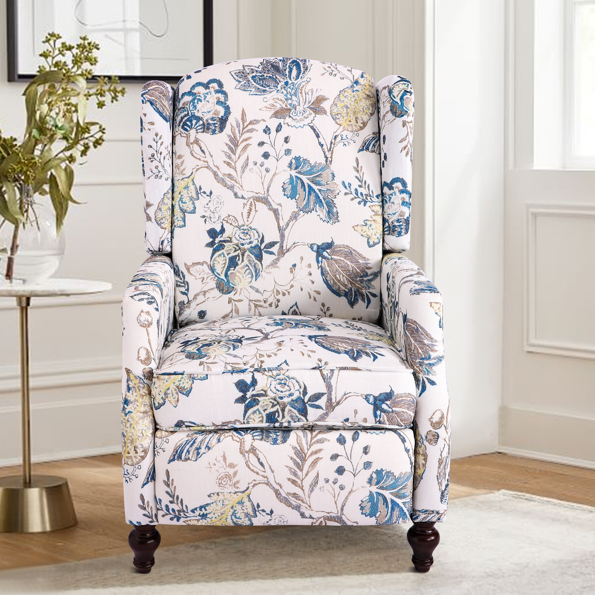 Lark Manor™ Aronow Upholstered Push Back Recliner-Manual Standard ...