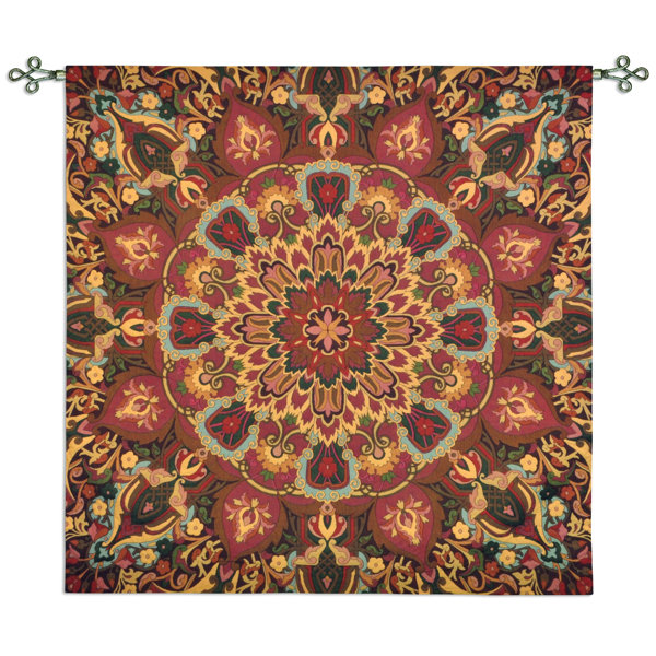 Fine Art Tapestries Rangoli Caramel by Julianna James Tapestry | Wayfair
