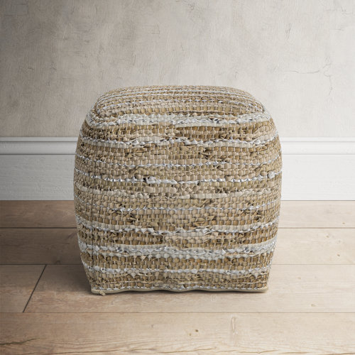 Farmhouse & Rustic Pouf Ottomans | Birch Lane
