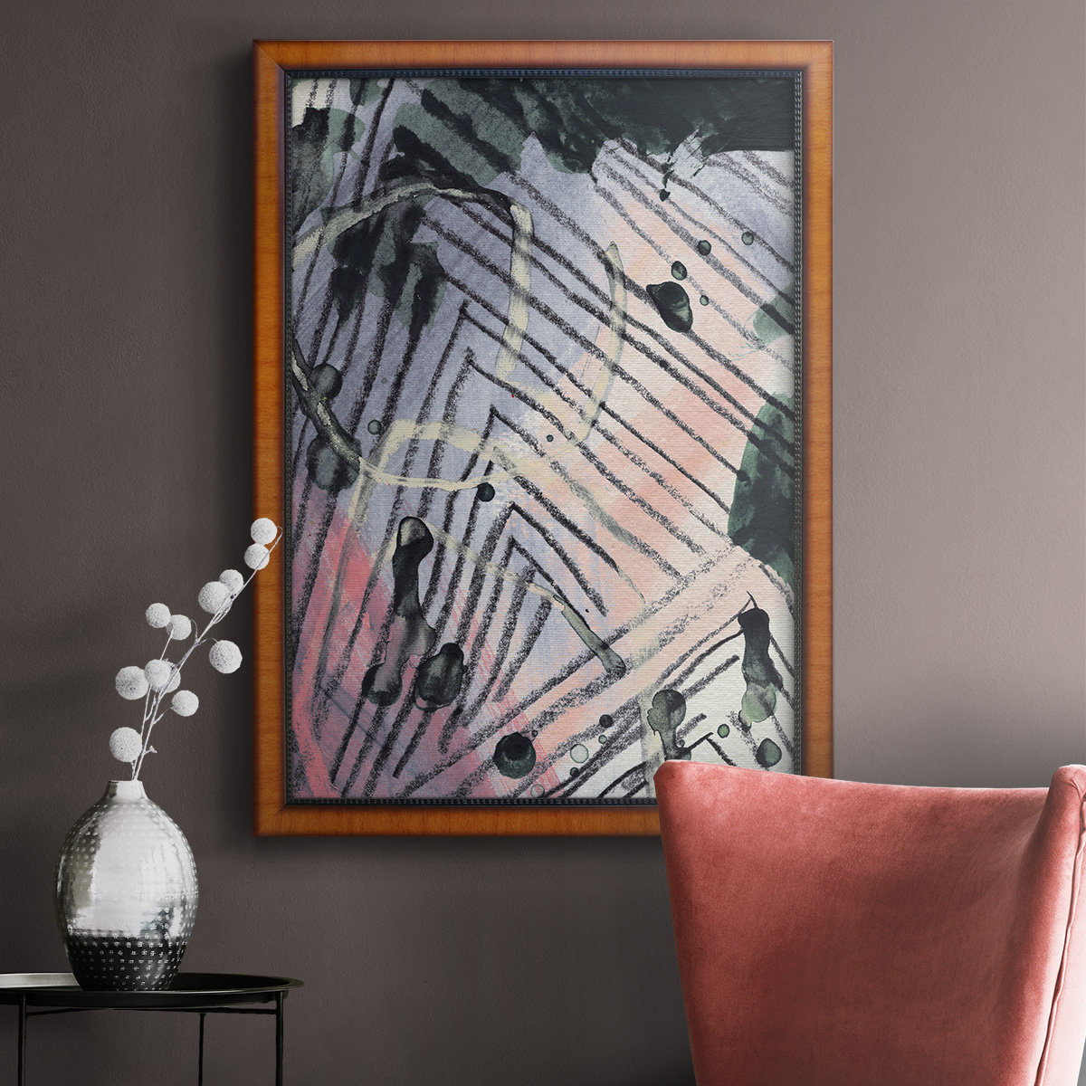 Orren Ellis Angled Spaces IV Premium Framed Canvas- Ready To Hang | Wayfair