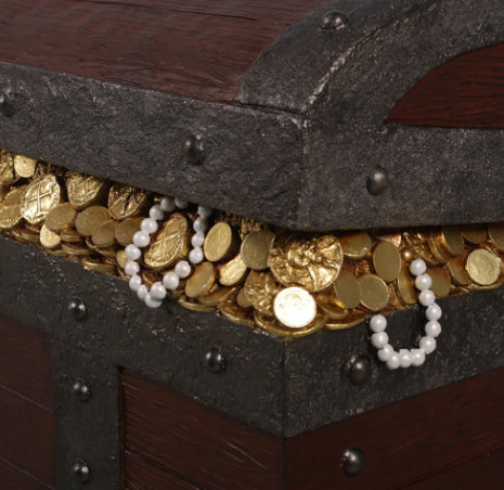 Canora Grey Stajah Pirate Treasure Chest Life Size Statue | Wayfair