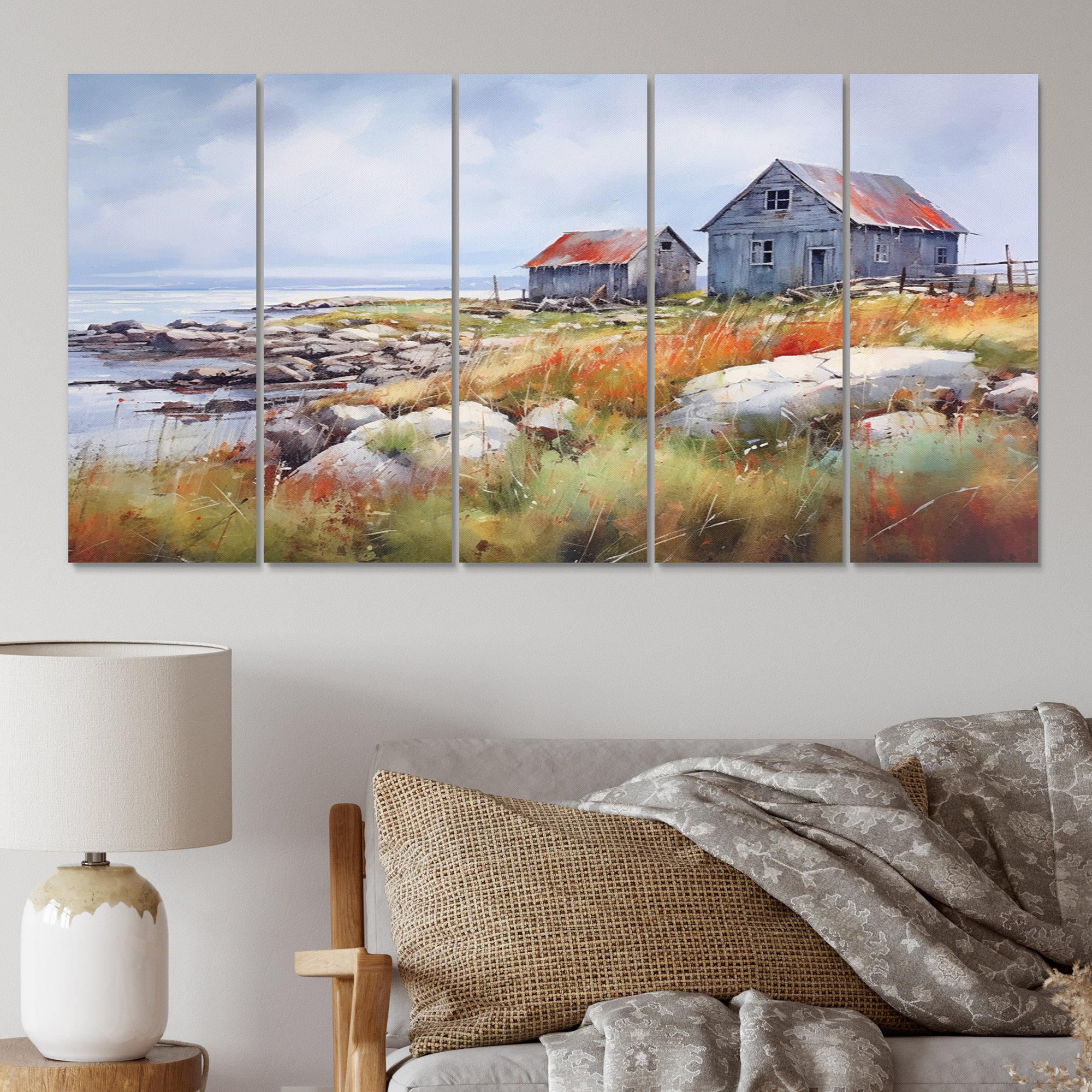 Ivy Bronx Rustic Refuge Lakehouse II - Countryside Canvas Wall Art - 5 ...