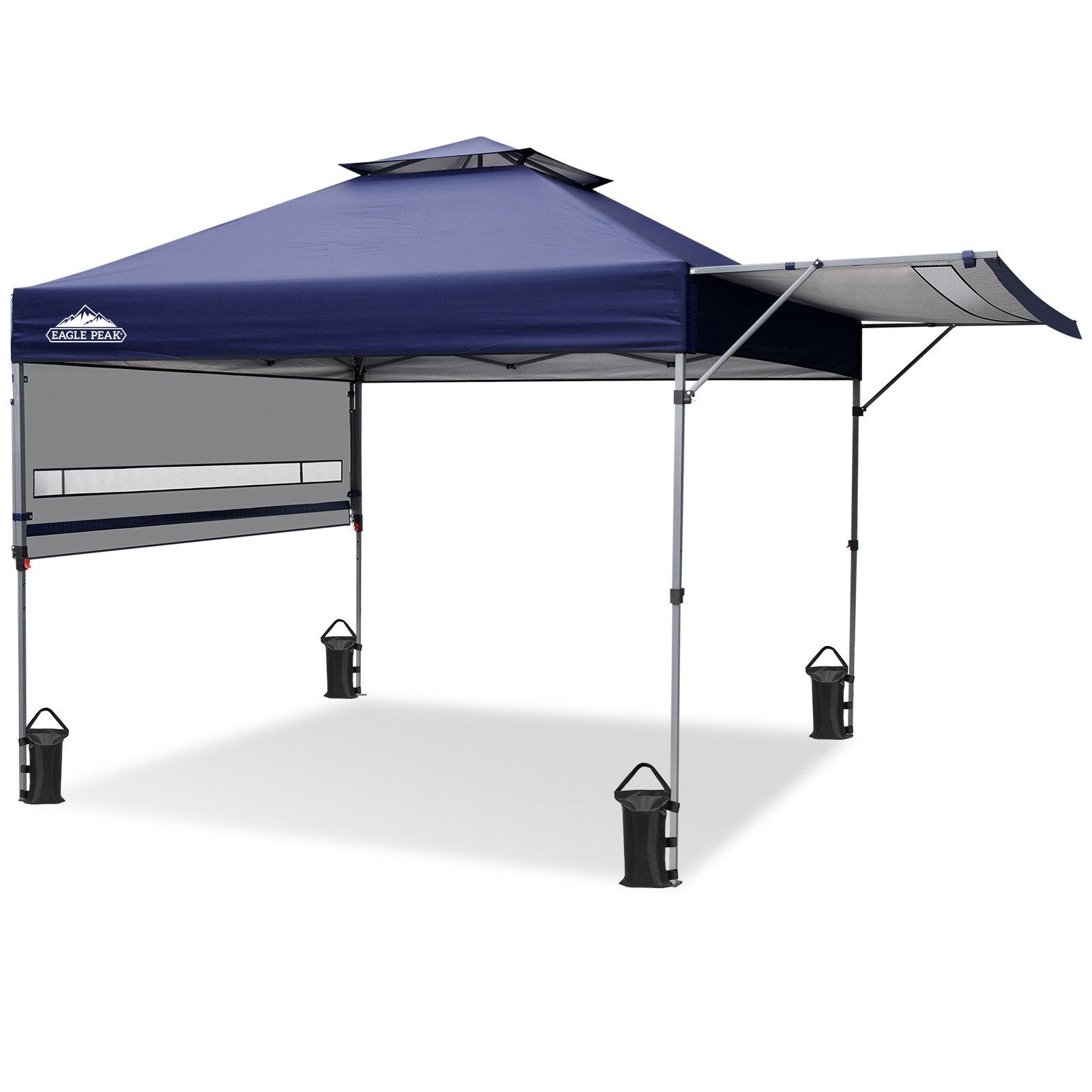 EAGLE PEAK Pop Up Canopies 17 Ft. W x 10 Ft. D Metal Patio Gazebo ...