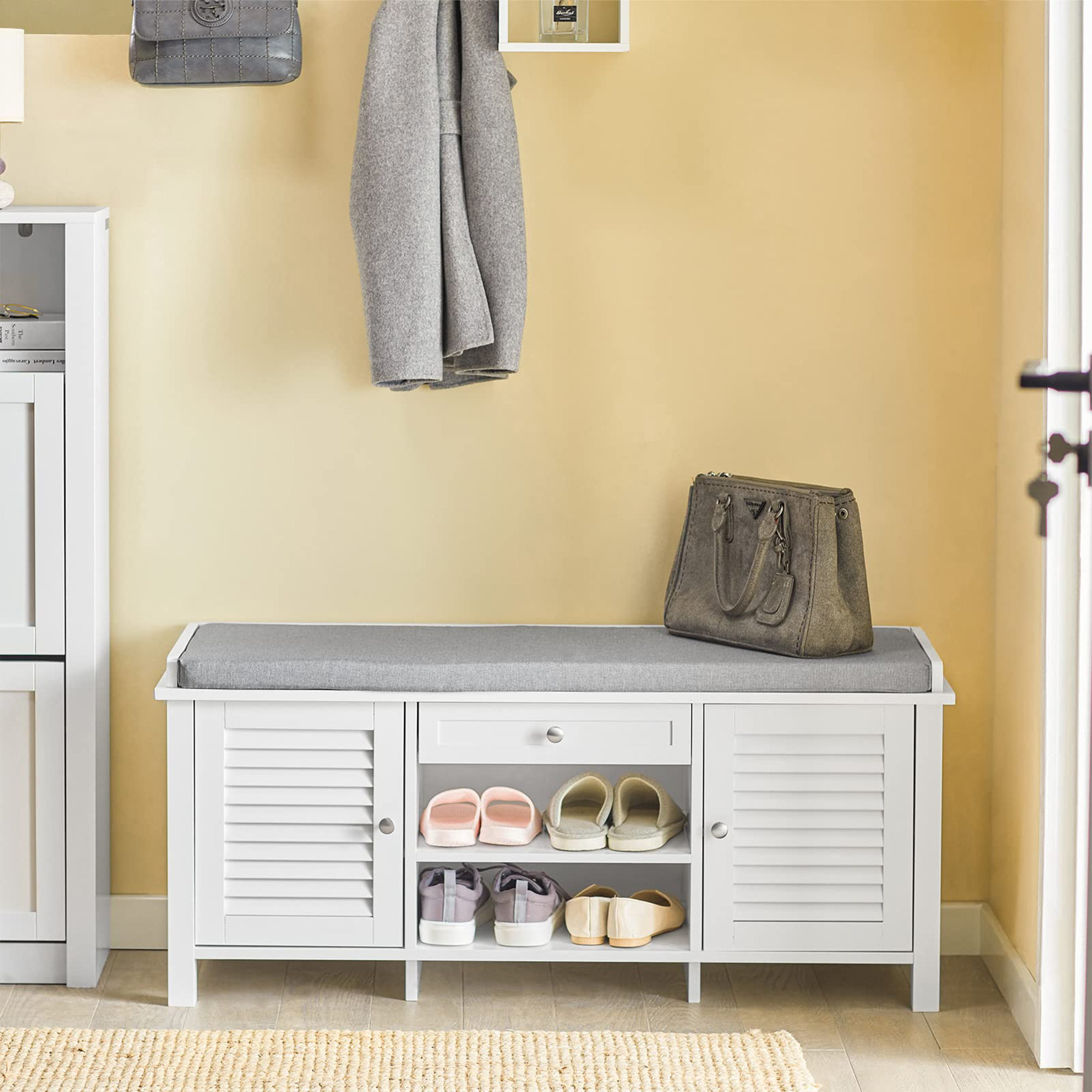 Hokku Designs 8 Pair Shoe Storage Bench | Wayfair