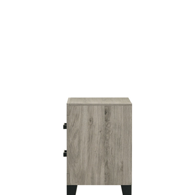 Mercer41 Mari Light Gray Finish Nightstand | Wayfair