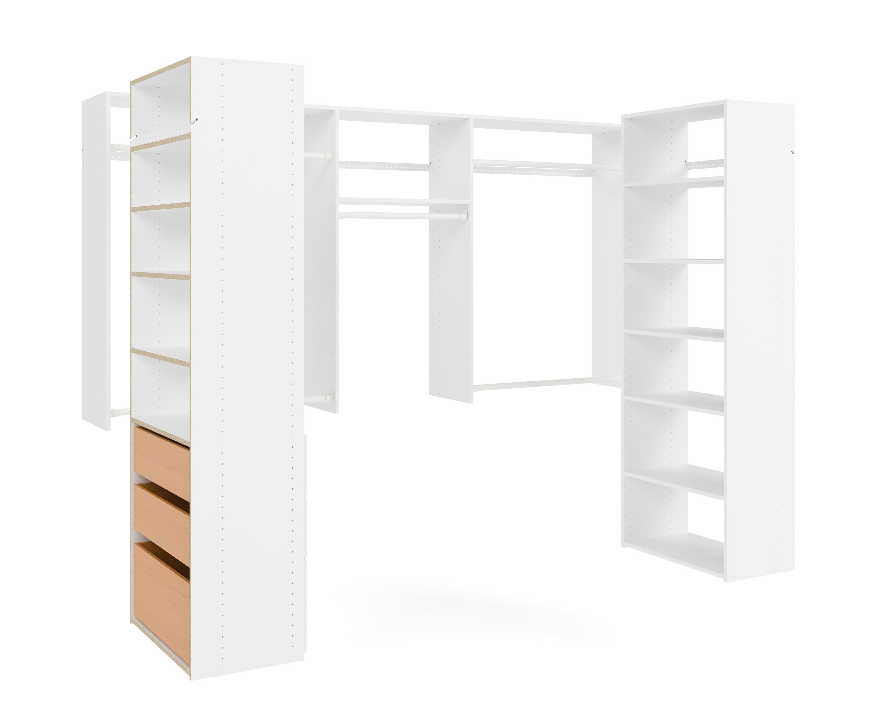 Dotted Line™ Grid 96" W Closet System Walk-In Sets & Reviews | Wayfair