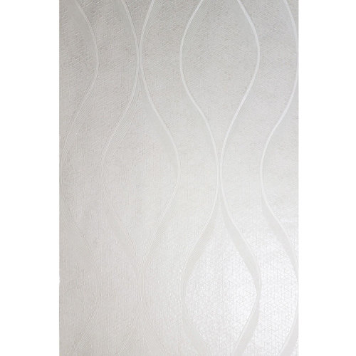 Brayden Studio® Anine Contemporary Off white cream tiles wavy lines ...