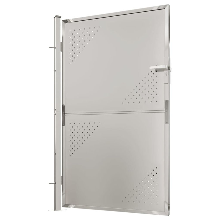Dakota Fields Amelita 381cm H x 254cm W Silver Metal Gate | Wayfair.co.uk