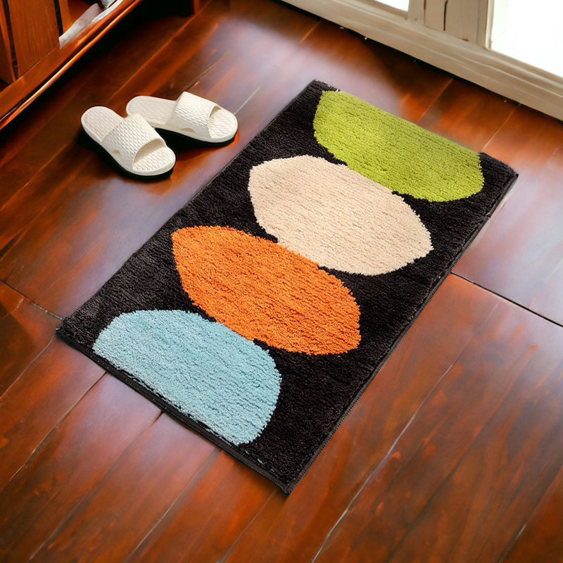 Ebern Designs Bath Rugs & Mats Non-Slip Back & Reviews | Wayfair
