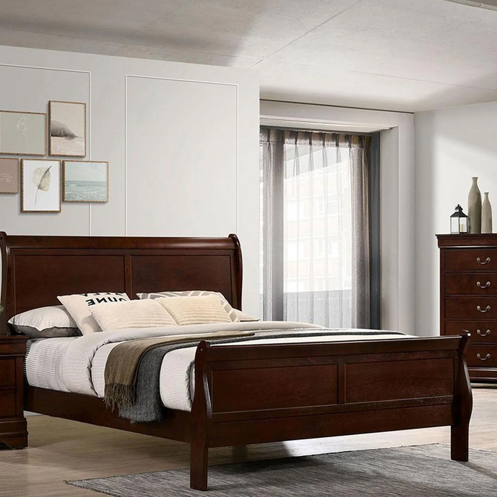 Ebern Designs Allard Wood Bed & Reviews | Wayfair