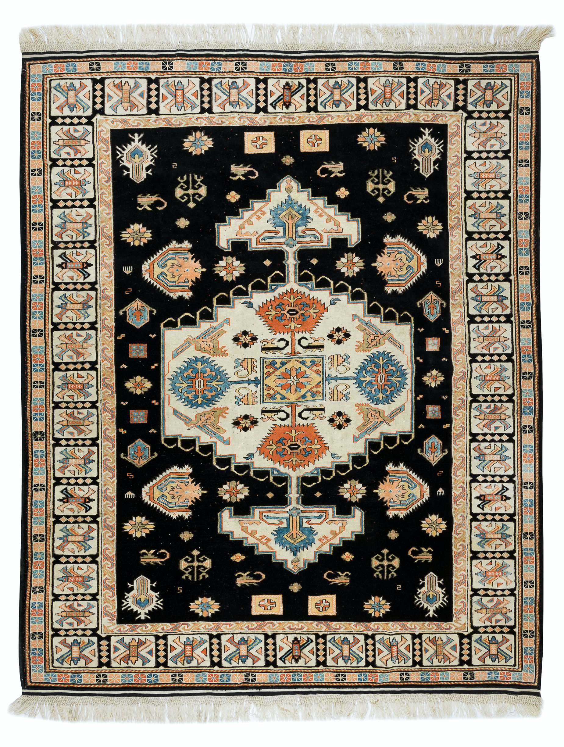 RugSpecialist Handmade Turkish Area Rug, Unique Splendid Carpet, 100% ...