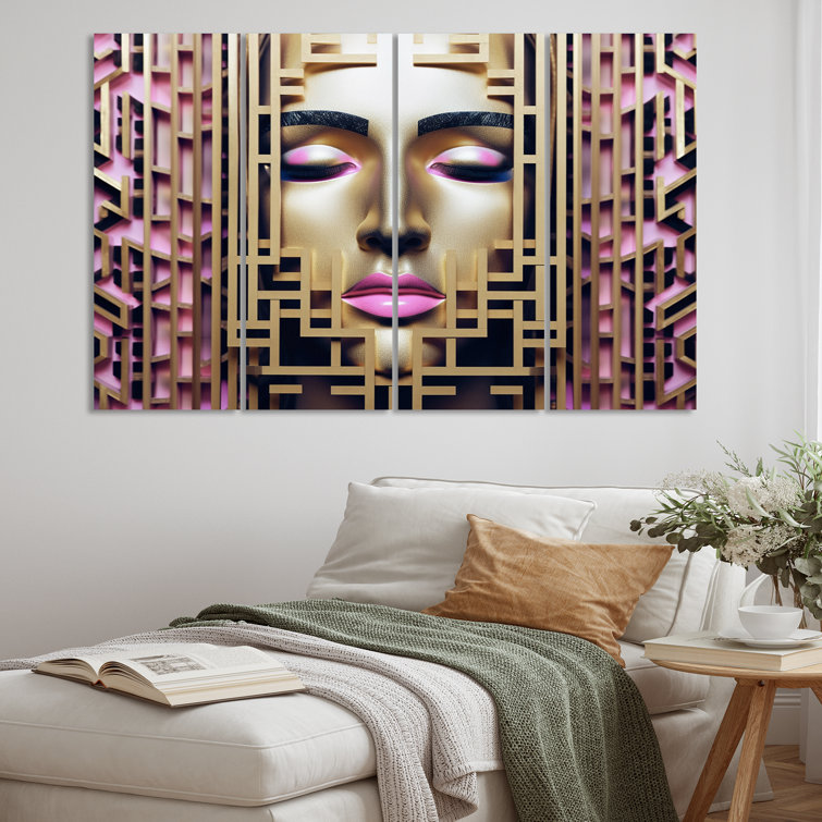 Mercer41 " Future Minimalism Geometric Glam Portrait " 4 - Pieces on ...