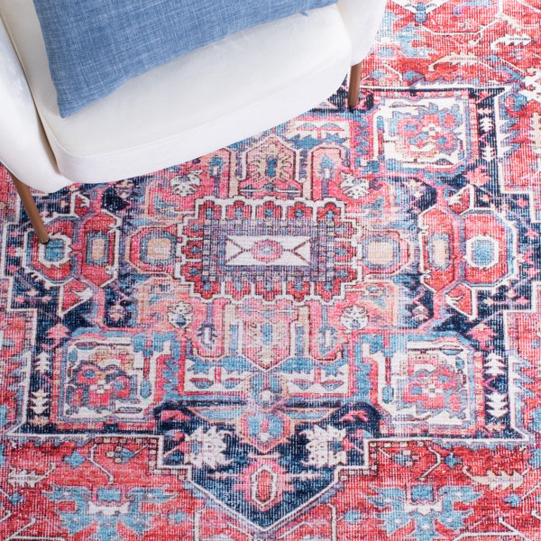 Mistana™ Adele Oriental Red/Navy Area Rug & Reviews | Wayfair