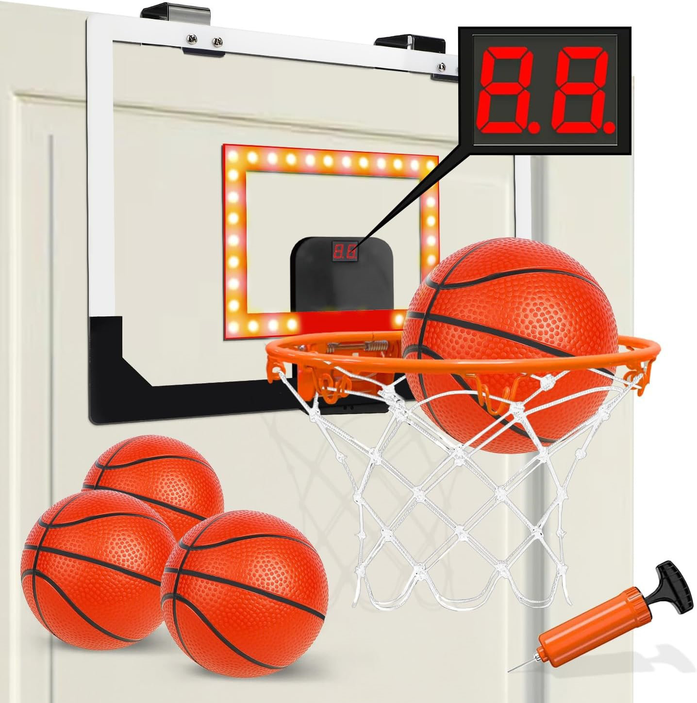 Phantoscope Basketball Hoop LED Scoresboard Indoor Basketballhoop Wall ...