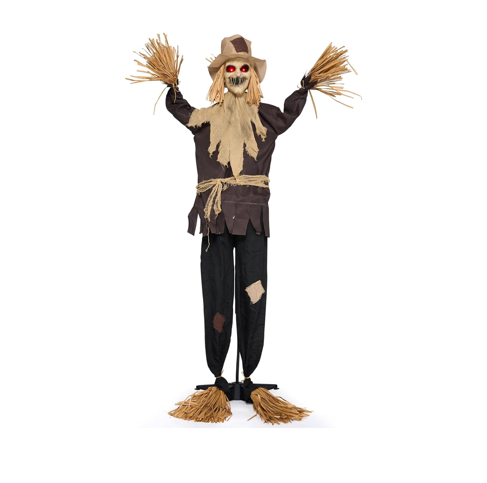 One Allium Way® 72" Halloween Animatronics Scarecrow Decoration ...