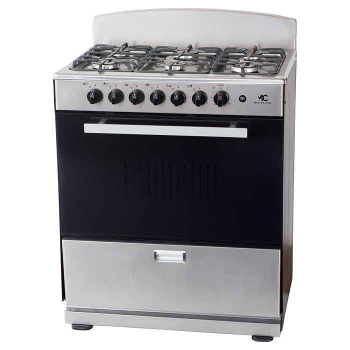 Master-Chef 30" Freestanding Range With 4.0 Cft Oven Capacity - 6 ...