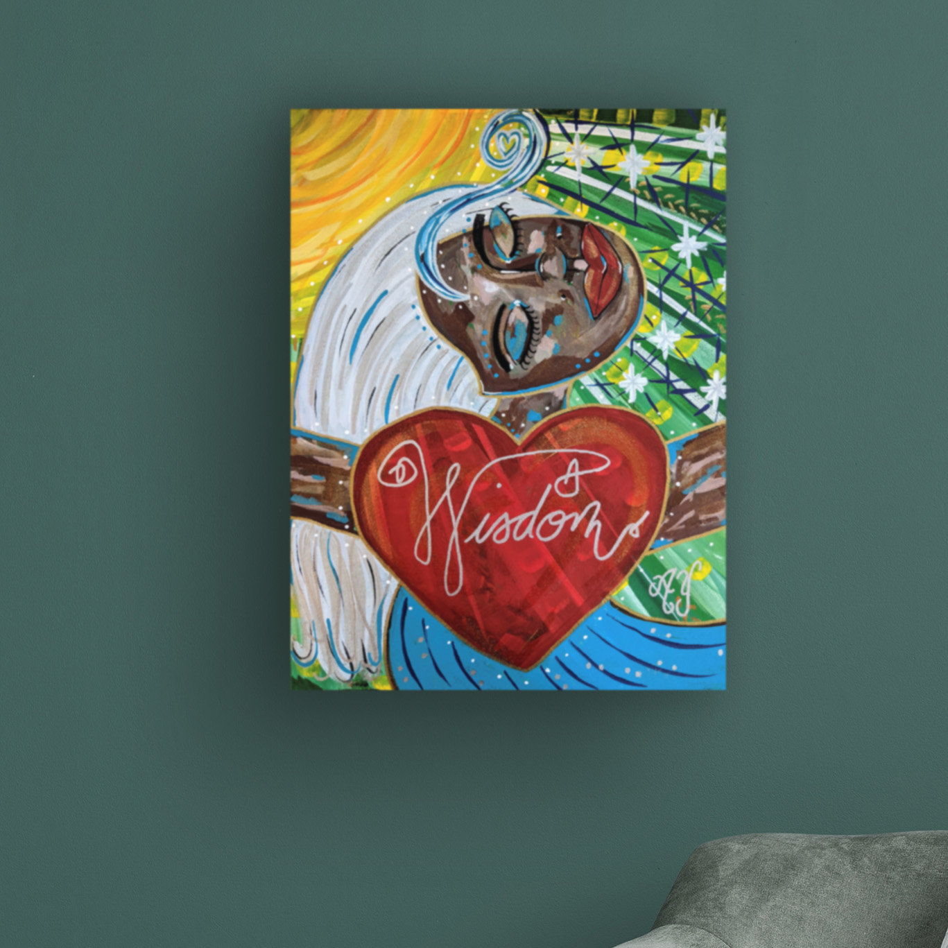 Trinx Goddess Of Wisdom by Rev. Dr. Angela Yarber - Wrapped Canvas ...