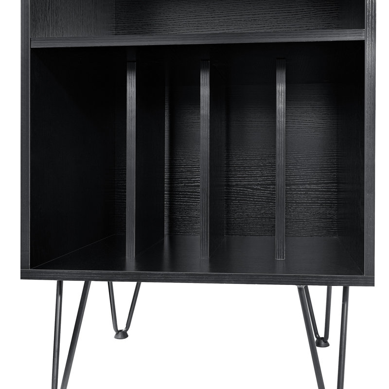 George Oliver Audio Rack with LED Lights & Reviews | Wayfair