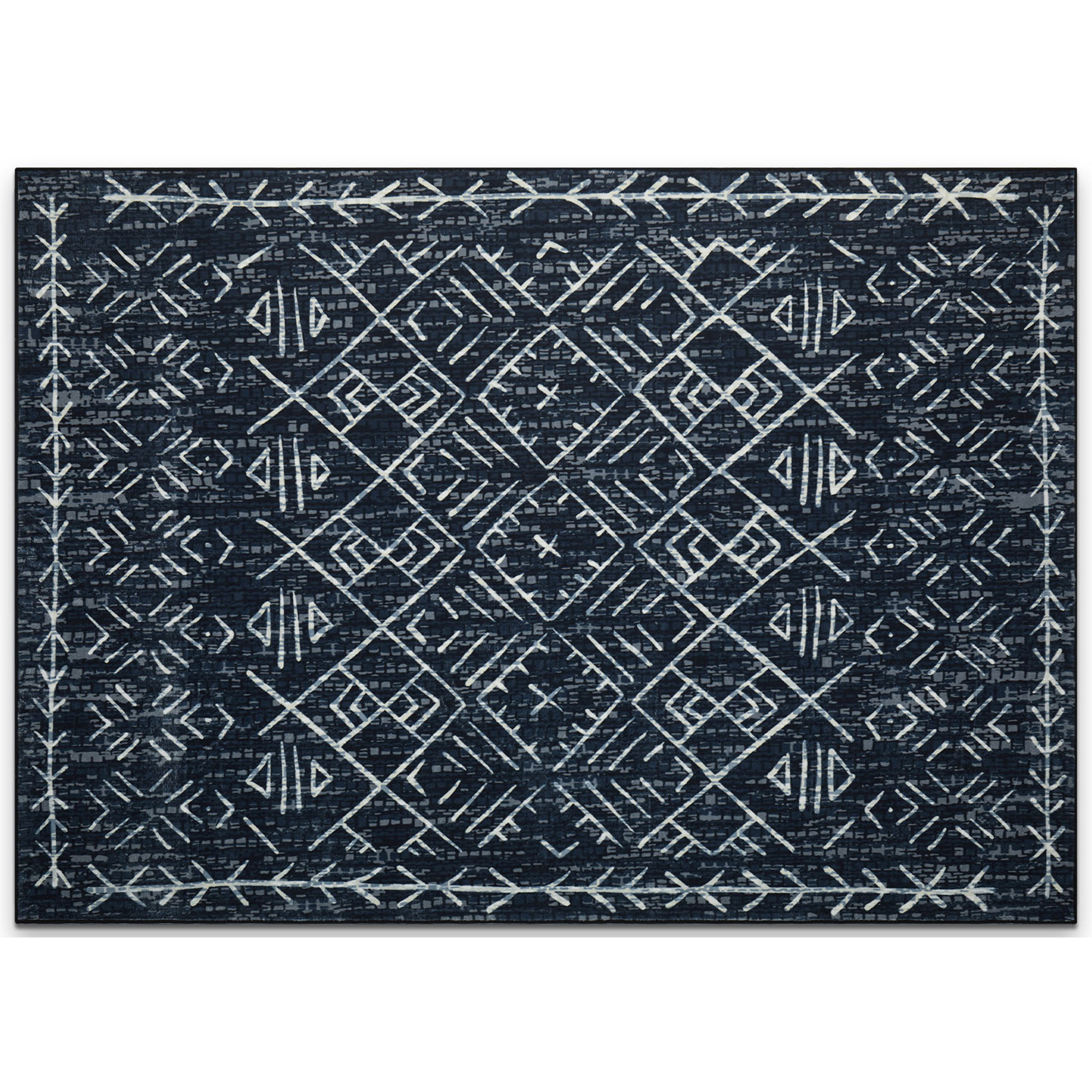 Union Rustic Imitation Cashmere Non-Slip Cotton Bottom Soft Area Rug ...
