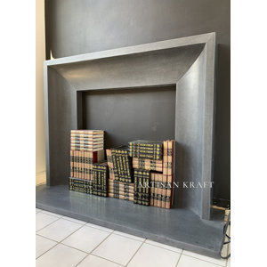 Artisan Kraft Beveled Curved Cast Stone Fireplace Surround with ...