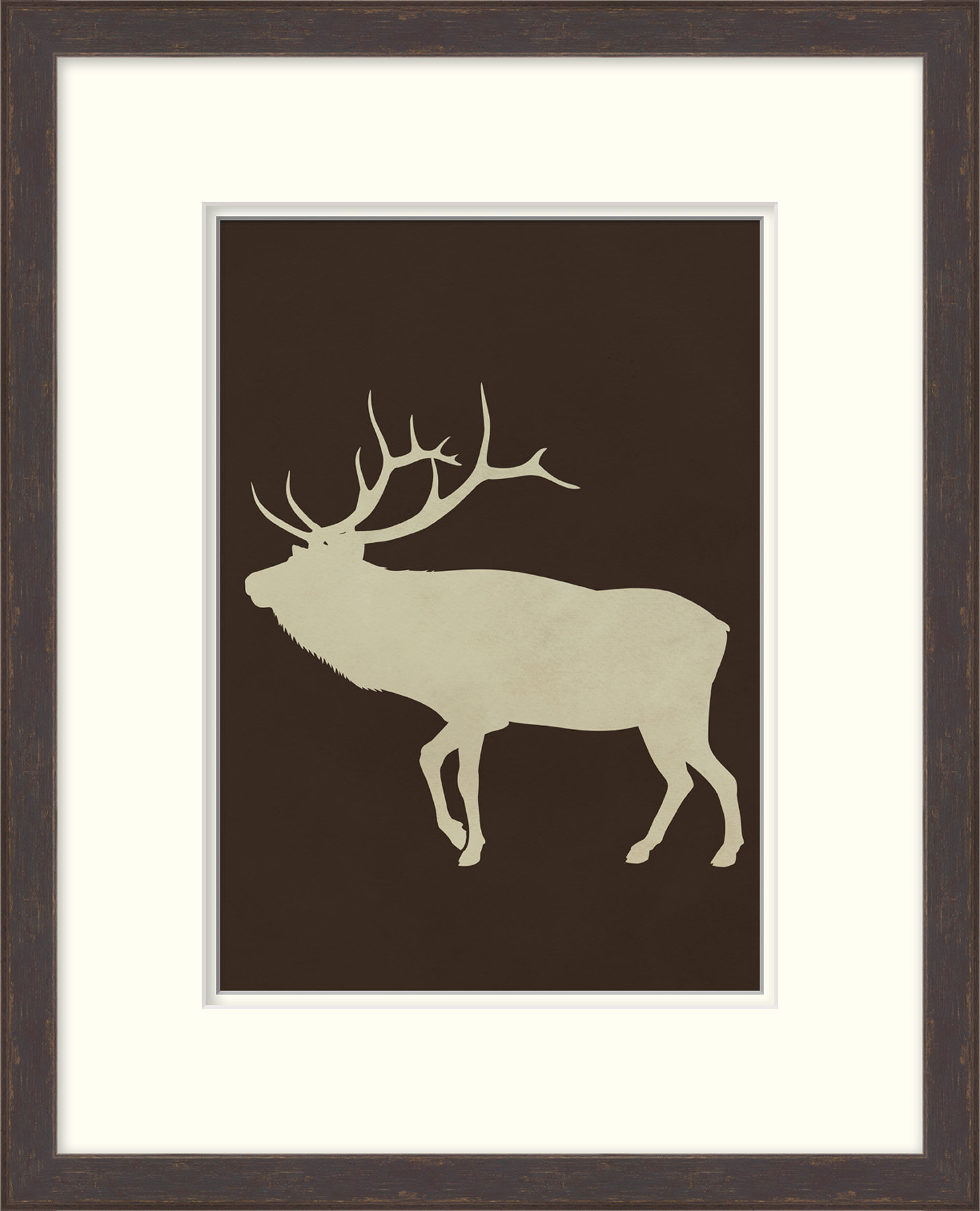 Wendover Art Group Cabin Collection Elk 1 - Picture Frame Graphic Art ...