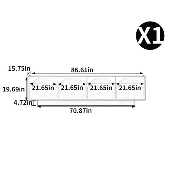 moonlight design Modern minimalist living room TV stand | Wayfair