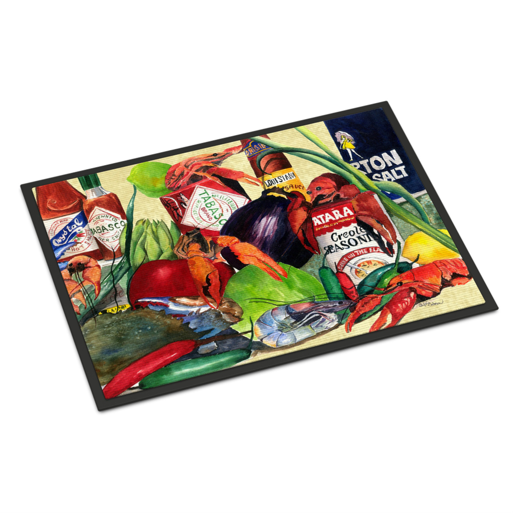 Ebern Designs Dustine Machine Woven Polyester Area Rug in Red/Blue ...