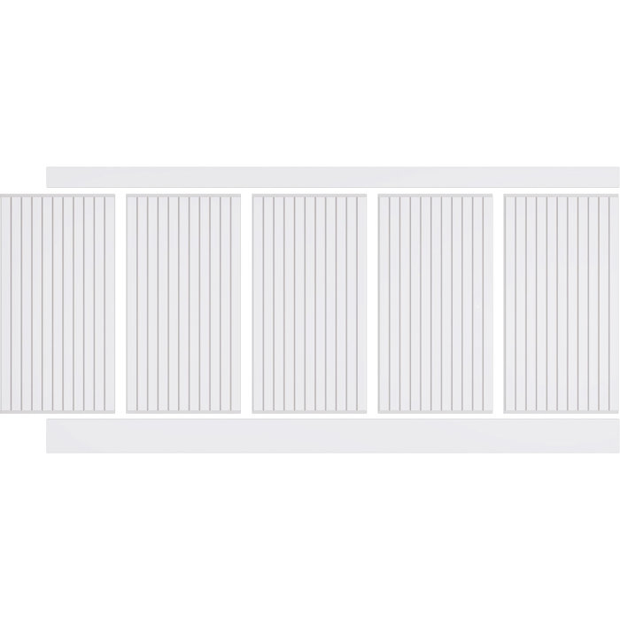 PCI Enterprises H 94.5'' W x 0.625'' D Plastic Wainscot Paneling Kit ...