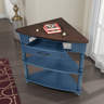 Alcott Hill® Vintage 3-Tier Triangle Corner End Table with Drawer ...