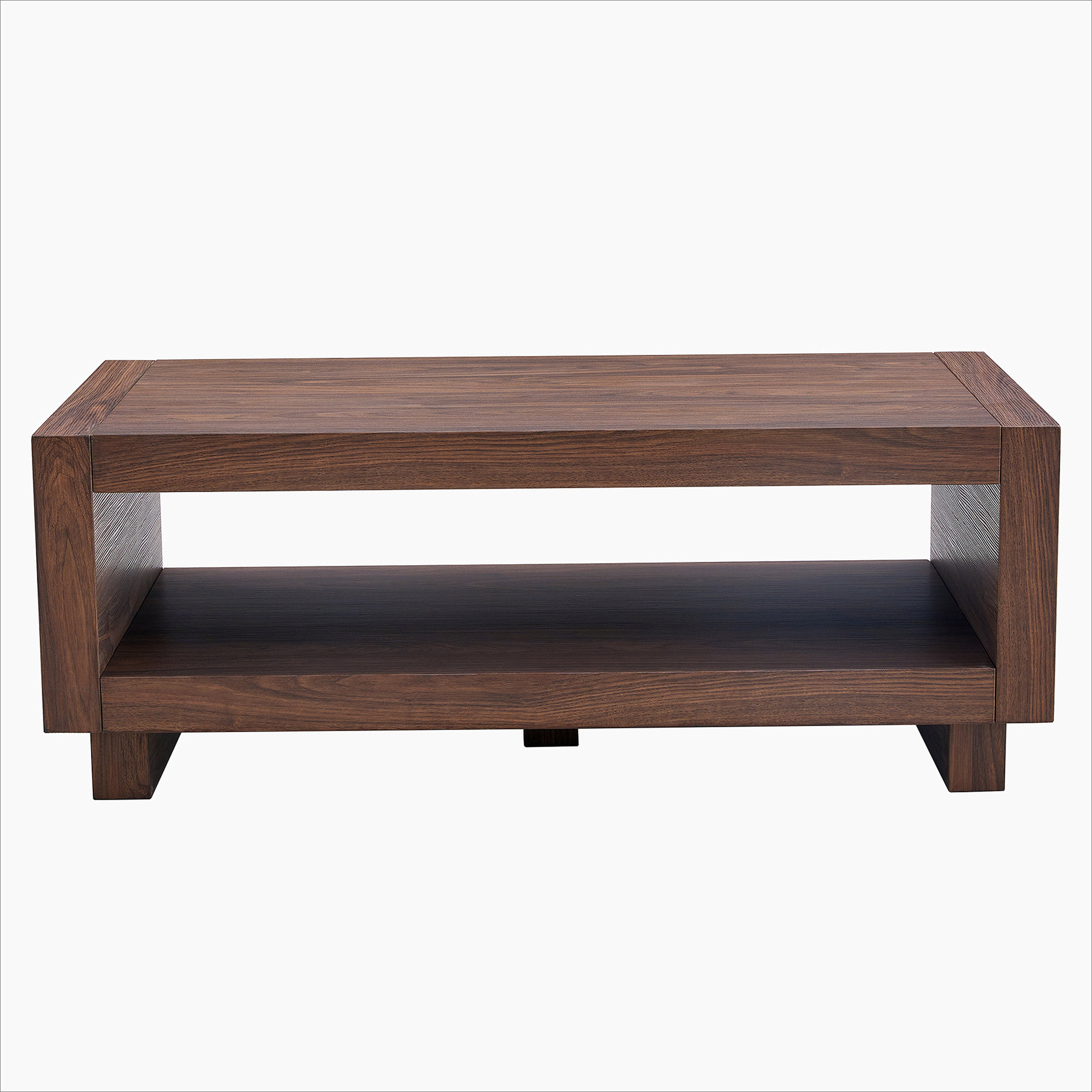 Millwood Pines A modern minimalist MDF rectangular coffee table ...