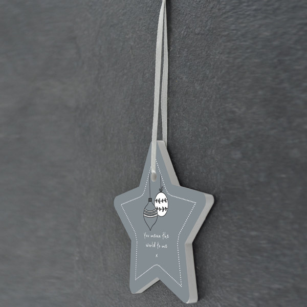 The Seasonal Aisle Baubles You Mean The World Star Shaped Ceramic ...