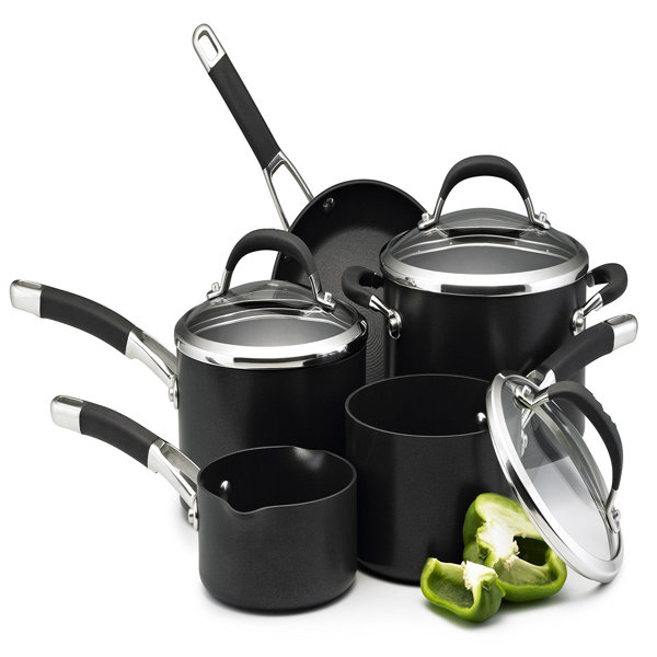 Ebern Designs 5 - Piece Stainless Steel Cookware Set | Wayfair.co.uk