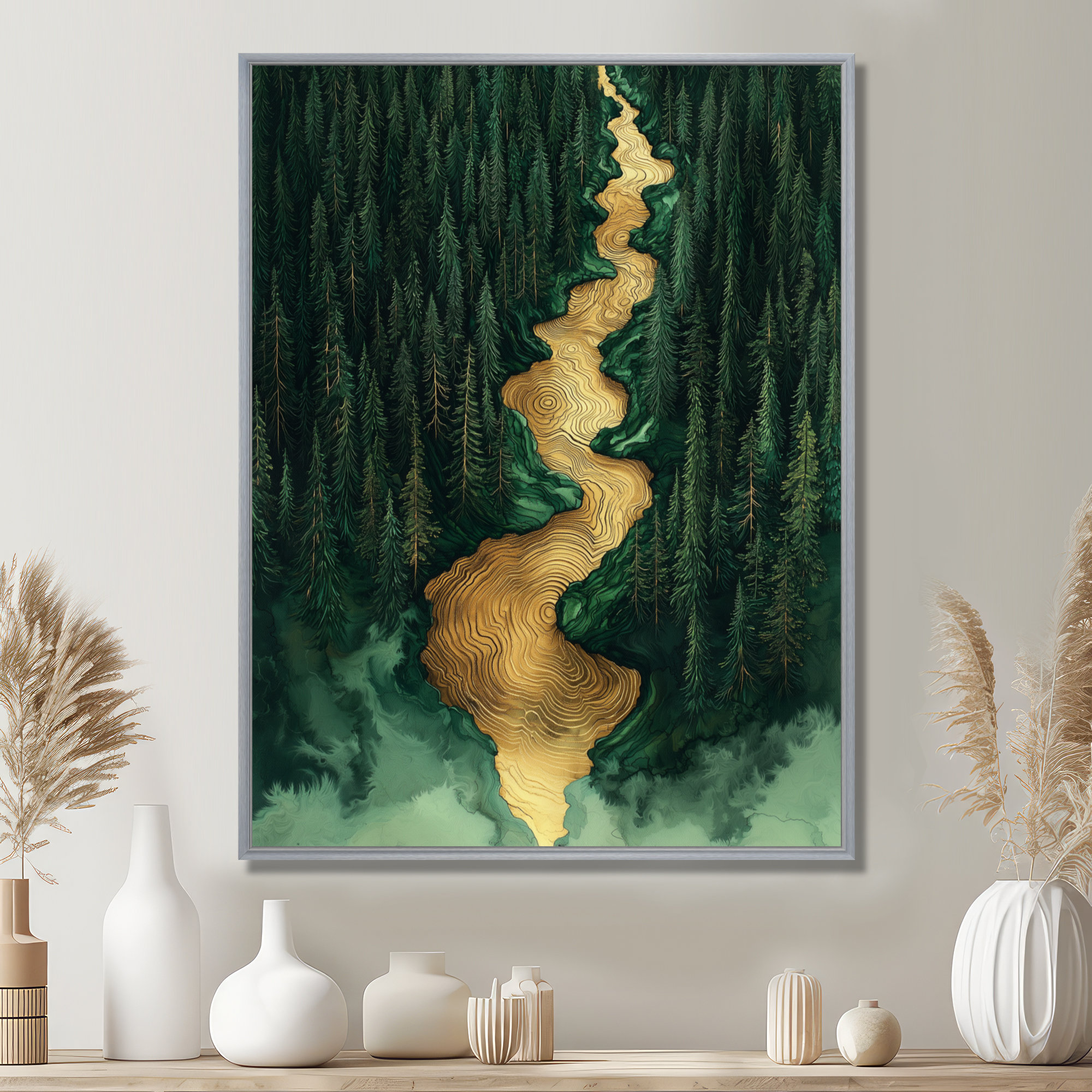 Millwood Pines Genut Forest River Of Emerald Crystal IV - Forest Wall ...