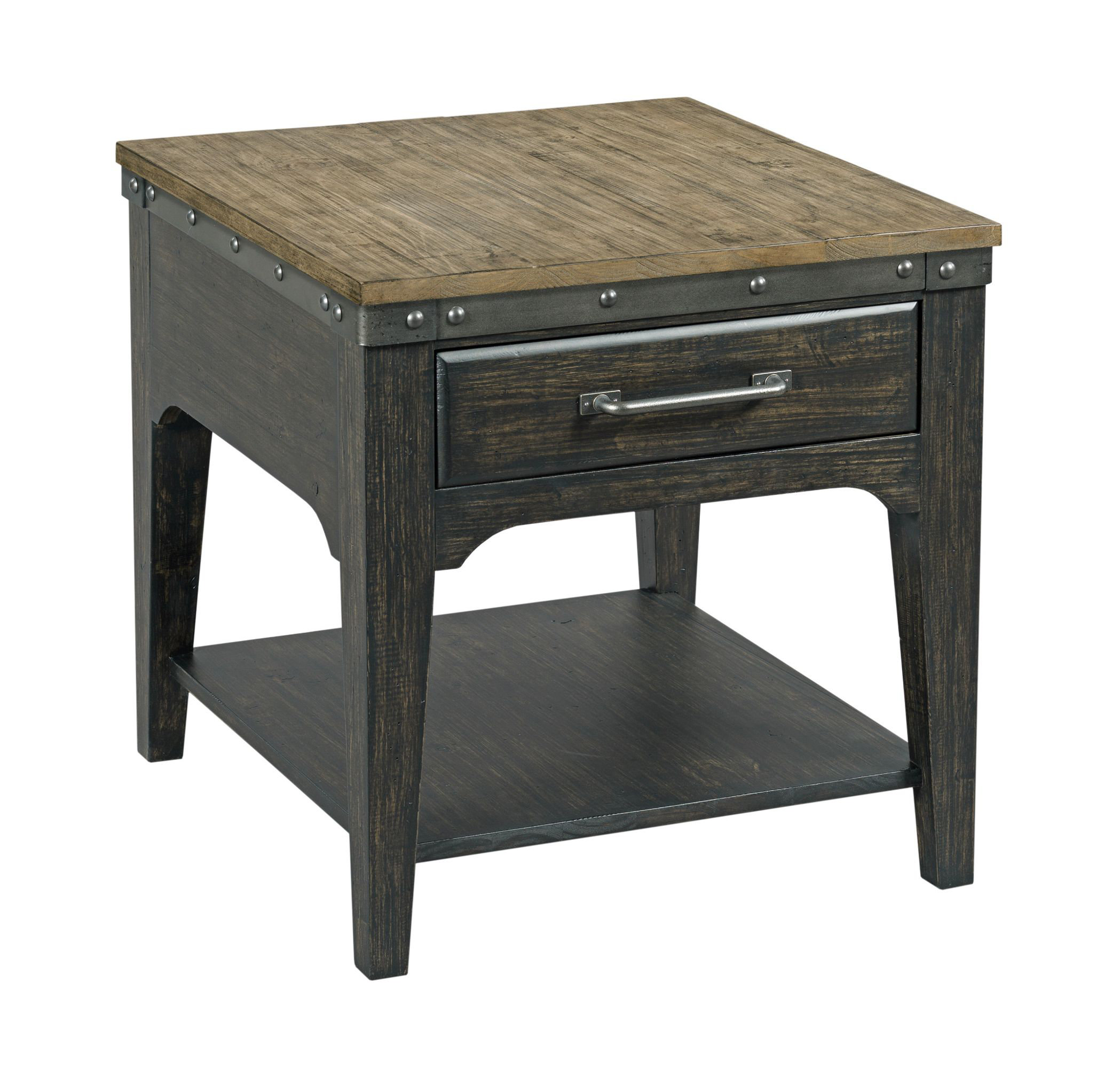Rosalind Wheeler Caliya Solid Wood 1 - Drawer End Table with Storage ...