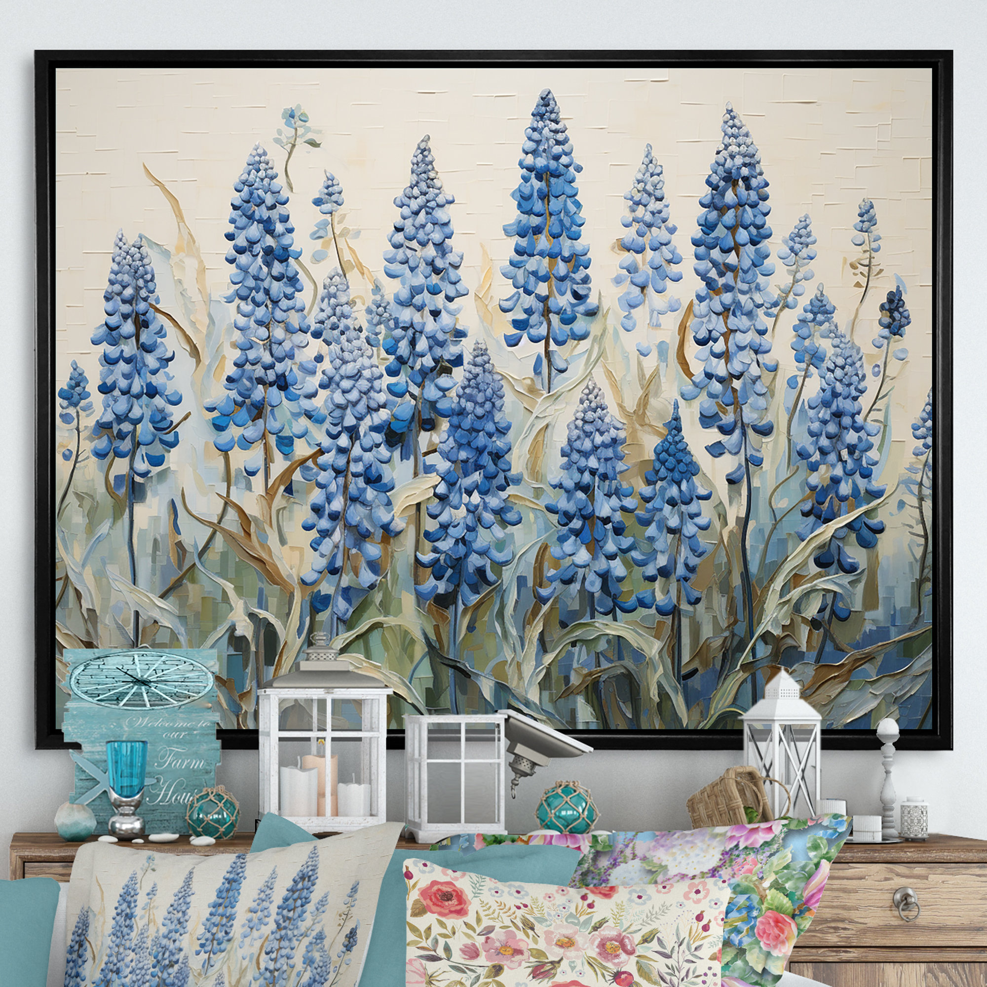 Winston Porter Magical Blue Bonnets Meadows IV - Blue Bonnets Wall Art ...