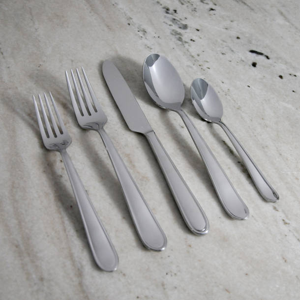 Gourmet Settings Loft 20 Piece Flatware Set, Service for 4 & Reviews ...