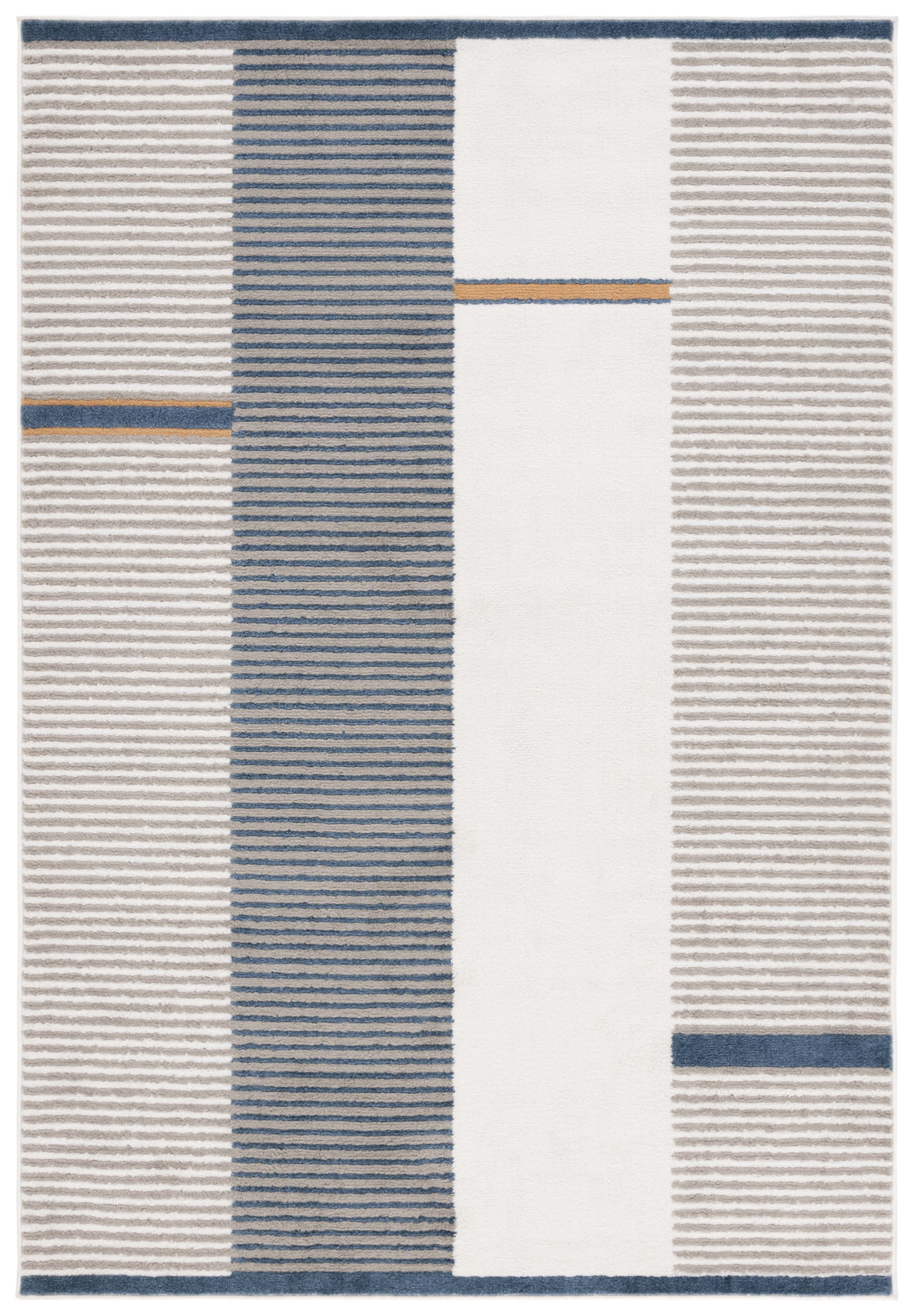 Ebern Designs Nagelly Performance Striped Rug | Wayfair