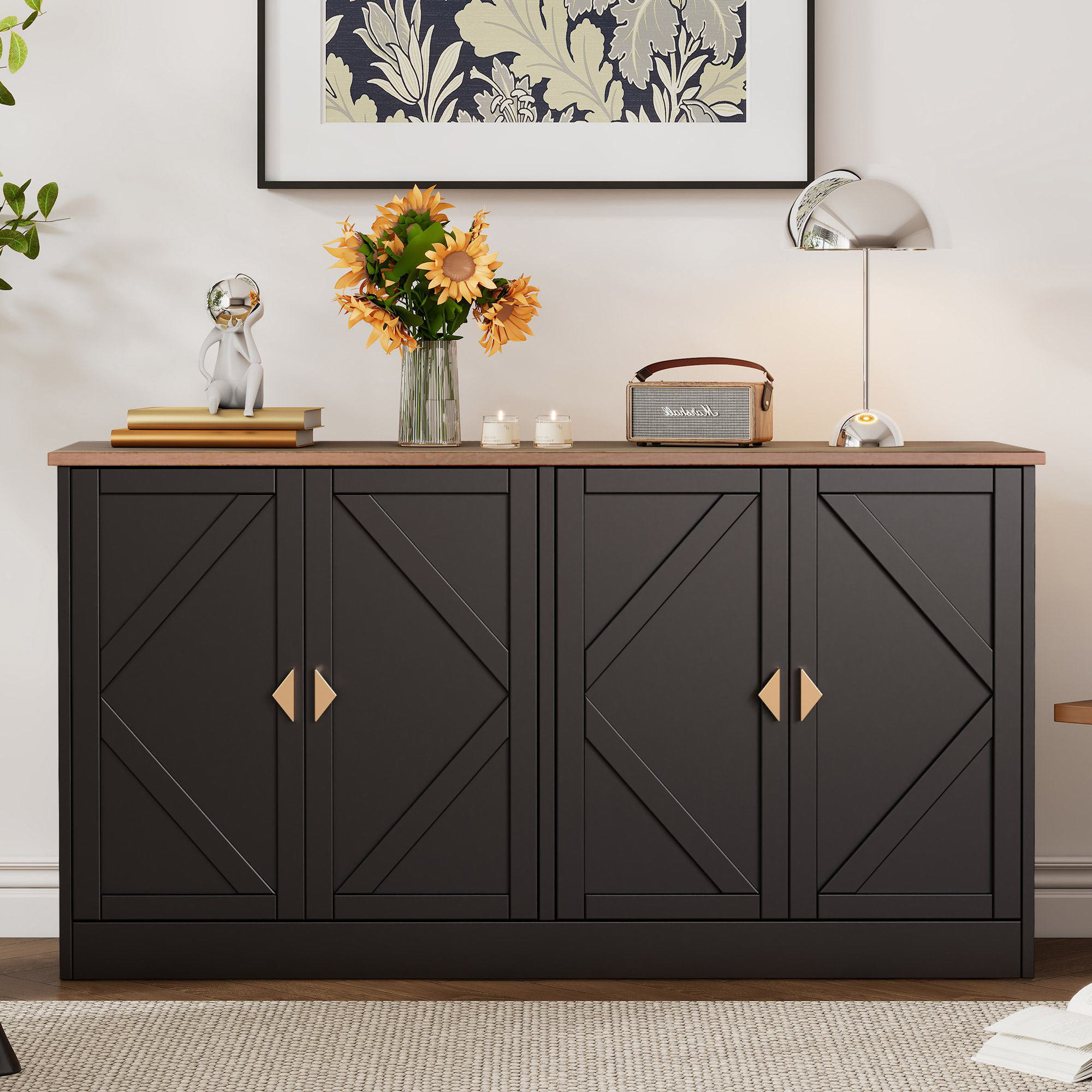 Ebern Designs Carville 59" Buffet Sideboard | Wayfair