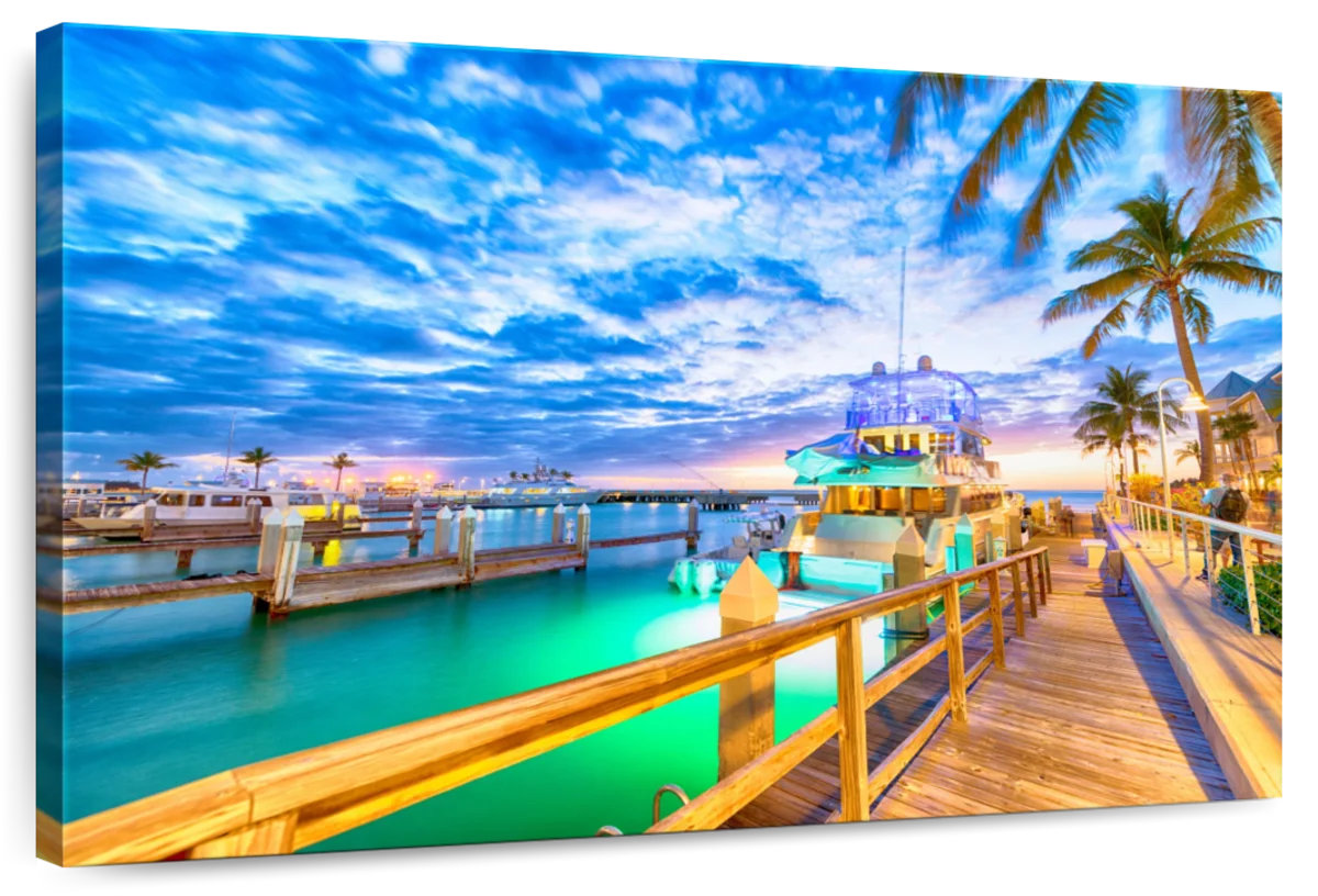 Ebern Designs Mehar Key West Bridge Sunset | Wayfair