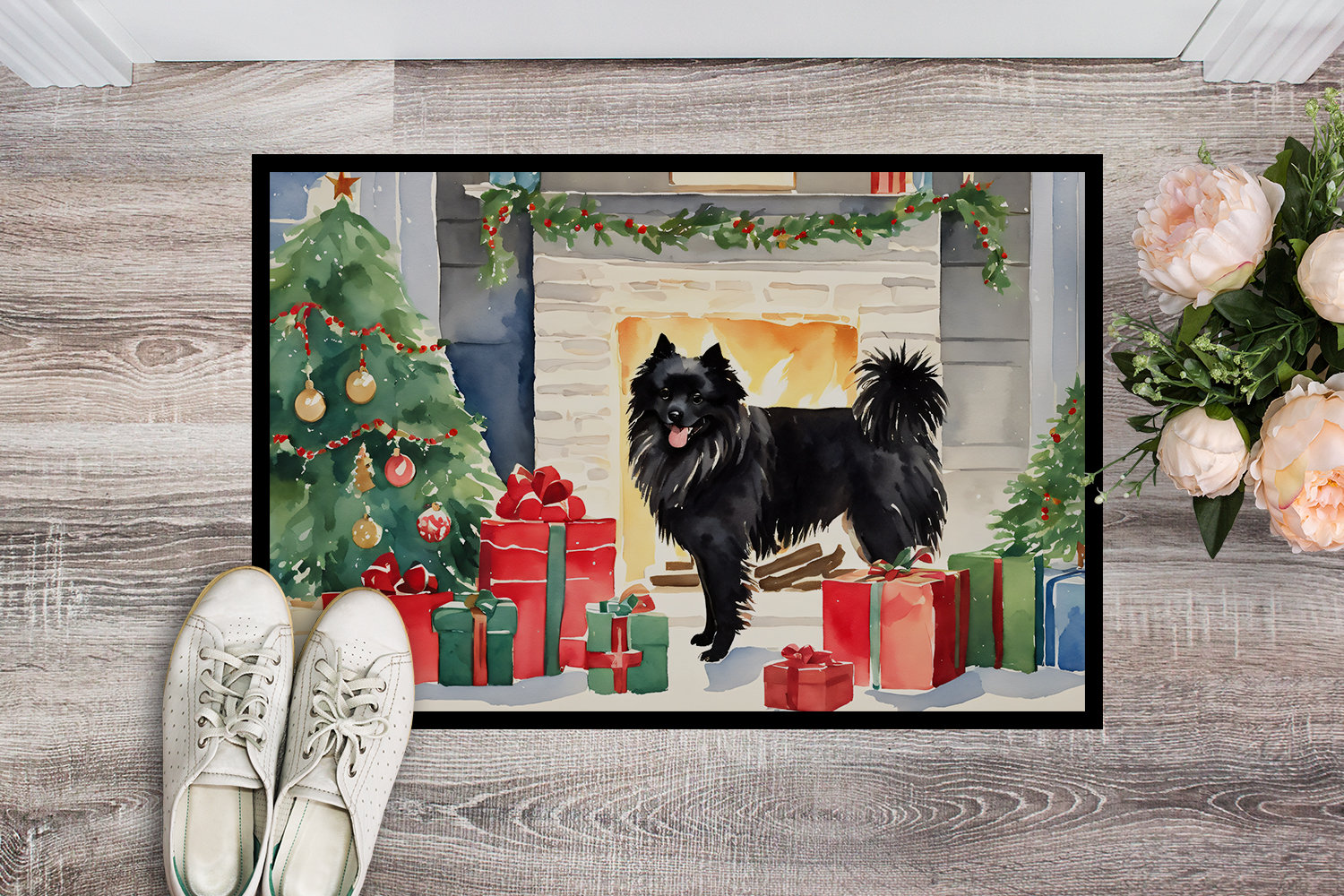 The Holiday Aisle® Jenasia Non-Slip Christmas Outdoor Doormat | Wayfair