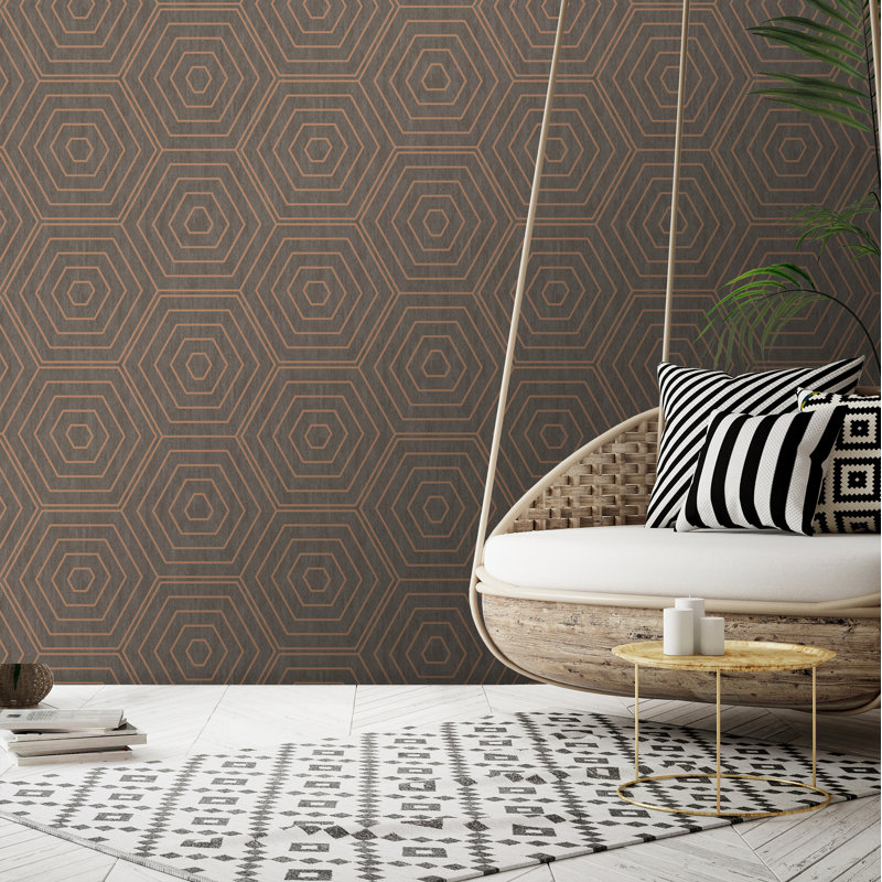 Bless international Geometric Roll | Wayfair
