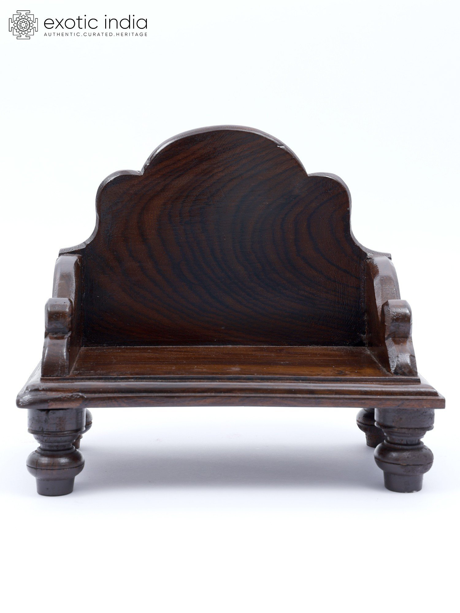 Exotic India 10" Puja Mandasana in Wood | Wayfair