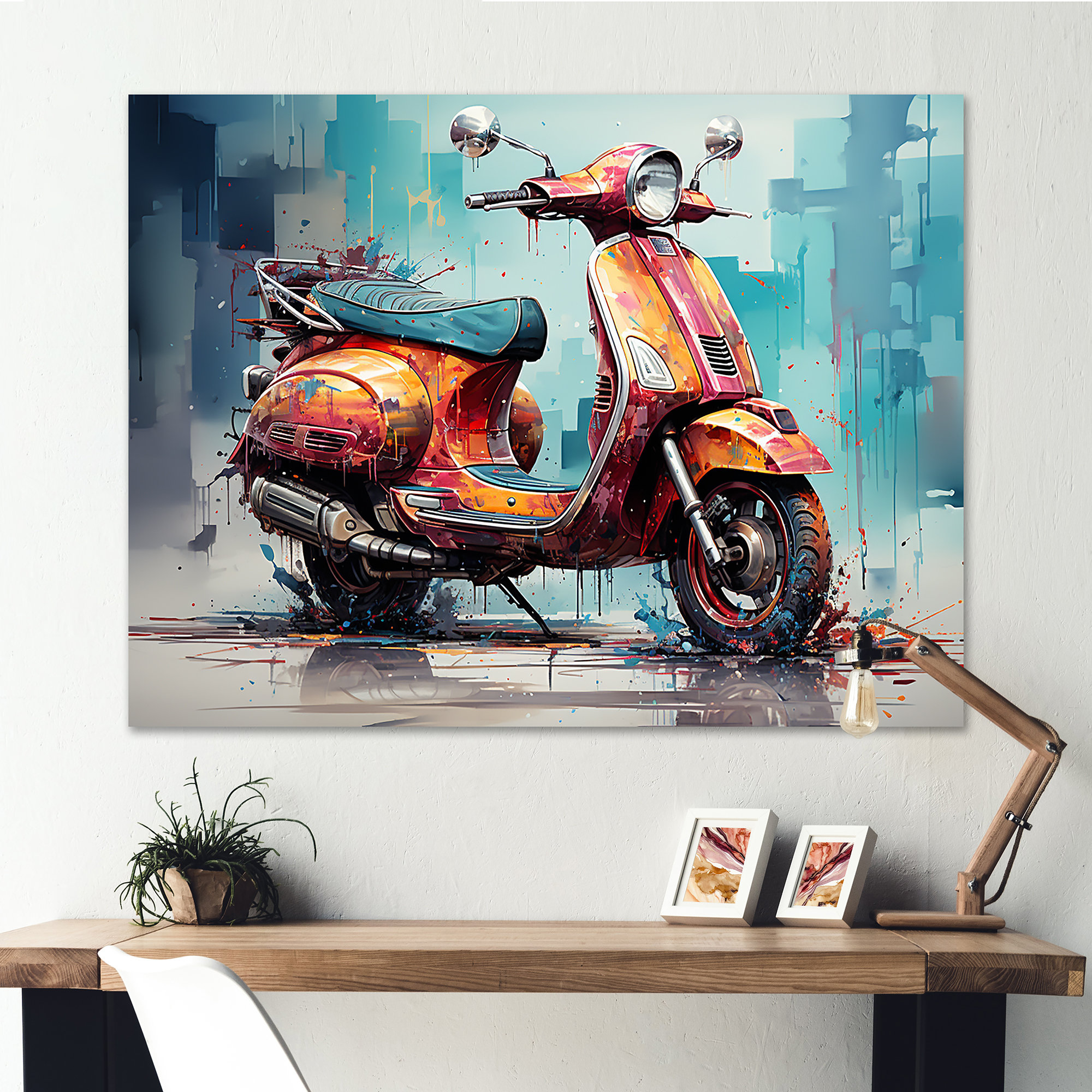 Design Art Graffiti Scooter Delight I - Scooter Wall Decor - Wayfair Canada