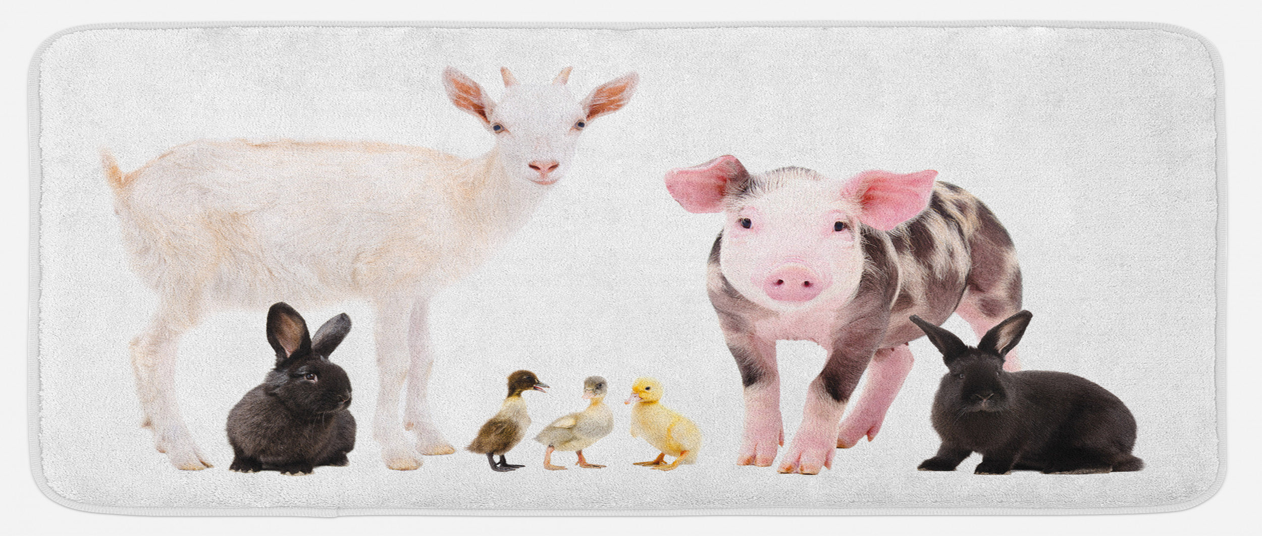 East Urban Home Farm Animal Kitchen Mat | Wayfair