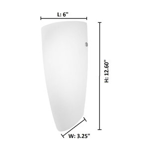 Ebern Designs Rayne 1 - Light Dimmable Silver Wall Light & Reviews ...