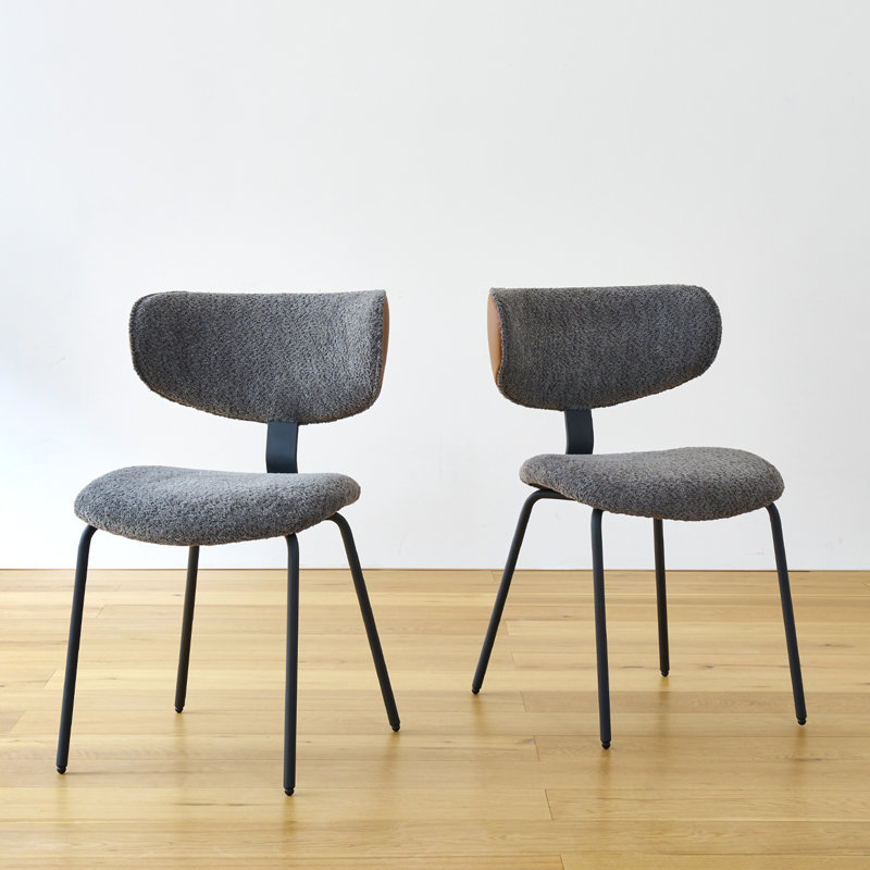 Wrought Studio Jelany Sponge Upholstered Metal Parsons Chair | Wayfair